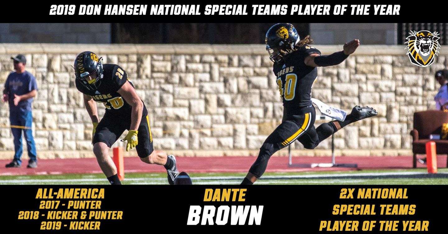 FHSU's Brown named Don Hansen National Special Teams Player of the Year