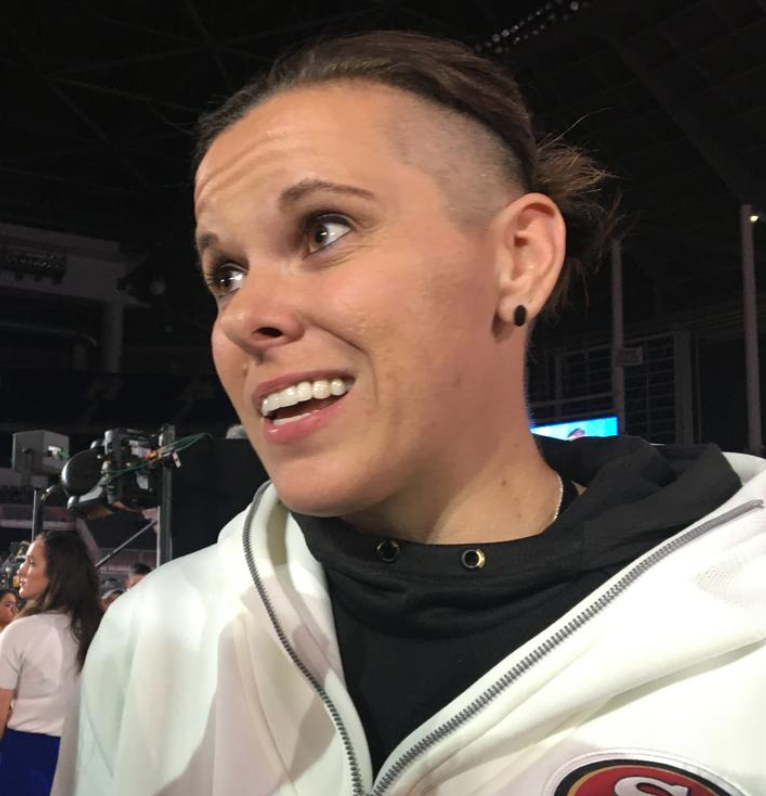 Kansas' Sowers talks about being first woman to coach in Super Bowl