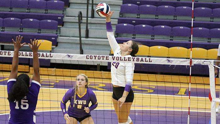 KWU volleyball sweeps Friends, Southwestern