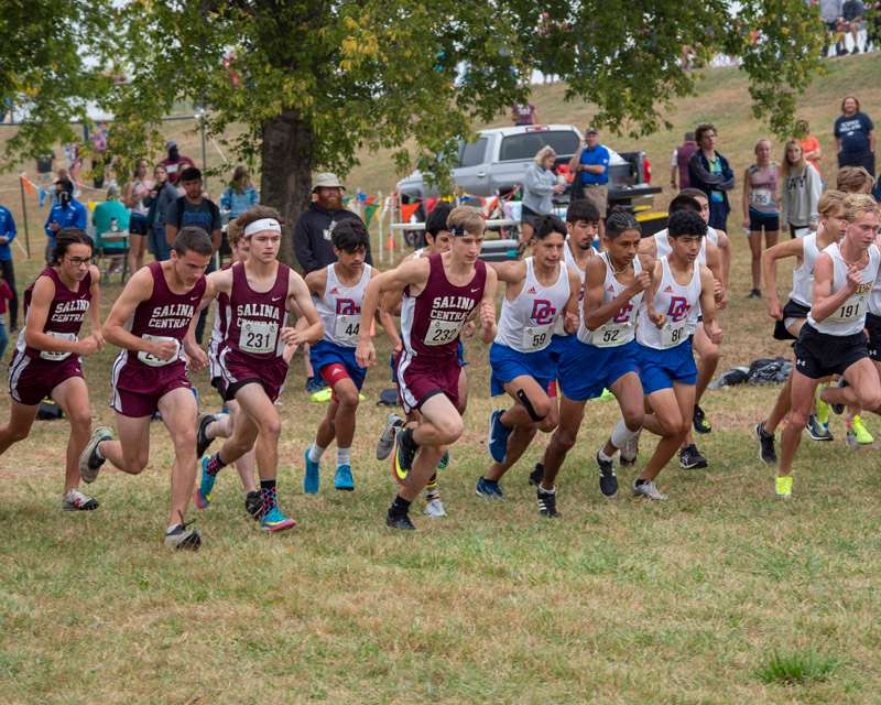 Mustang cross country squad competes at home