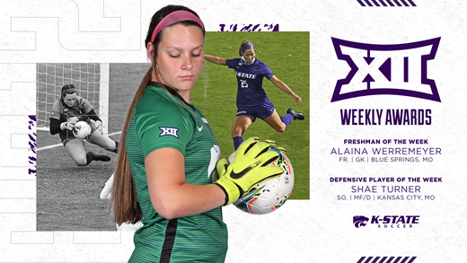 K-State’s Turner, Werremeyer earn Big 12 weekly honors