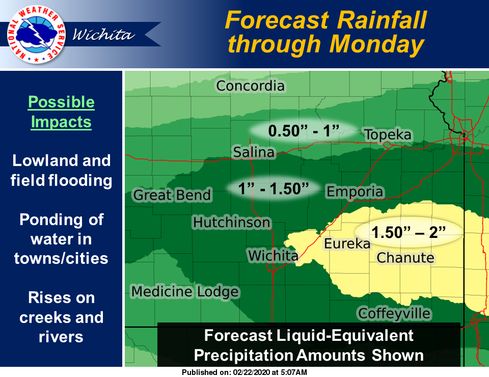 UPDATE: Potential rainfall totals updated