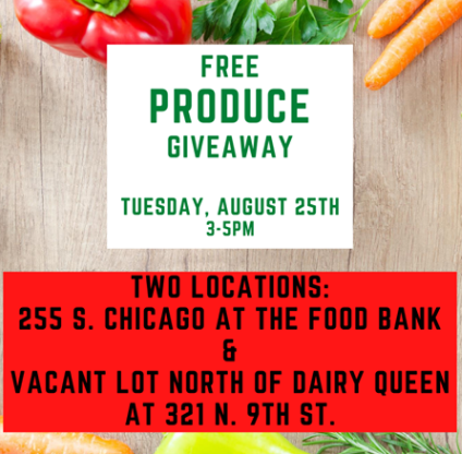 Food bank announces free produce giveaway