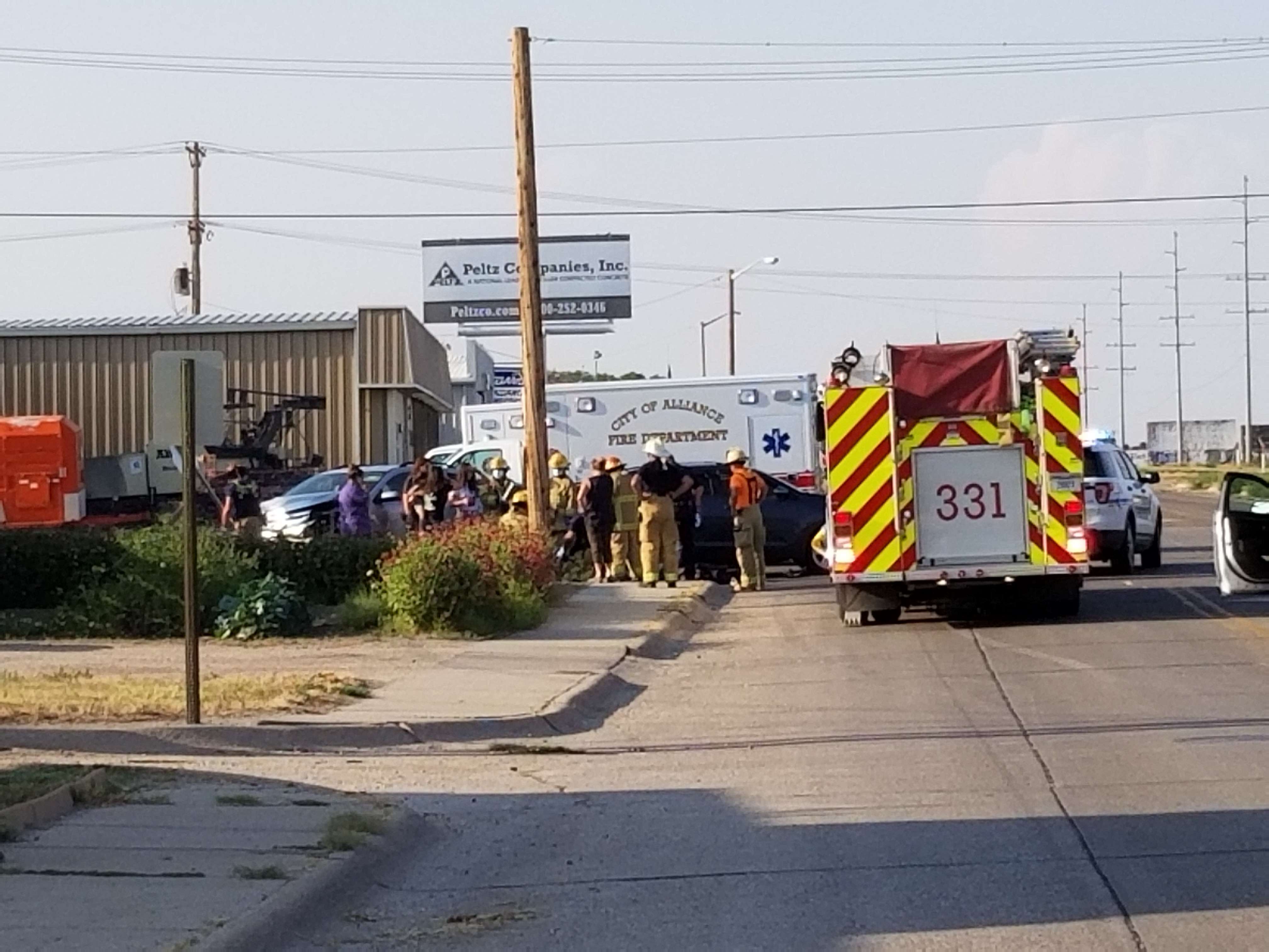 Two people sent to the hospital in Alliance accident