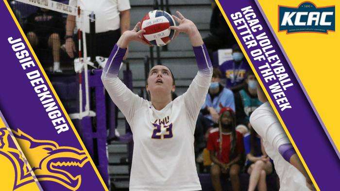 KWU's Deckinger earns KCAC weekly volleyball honors
