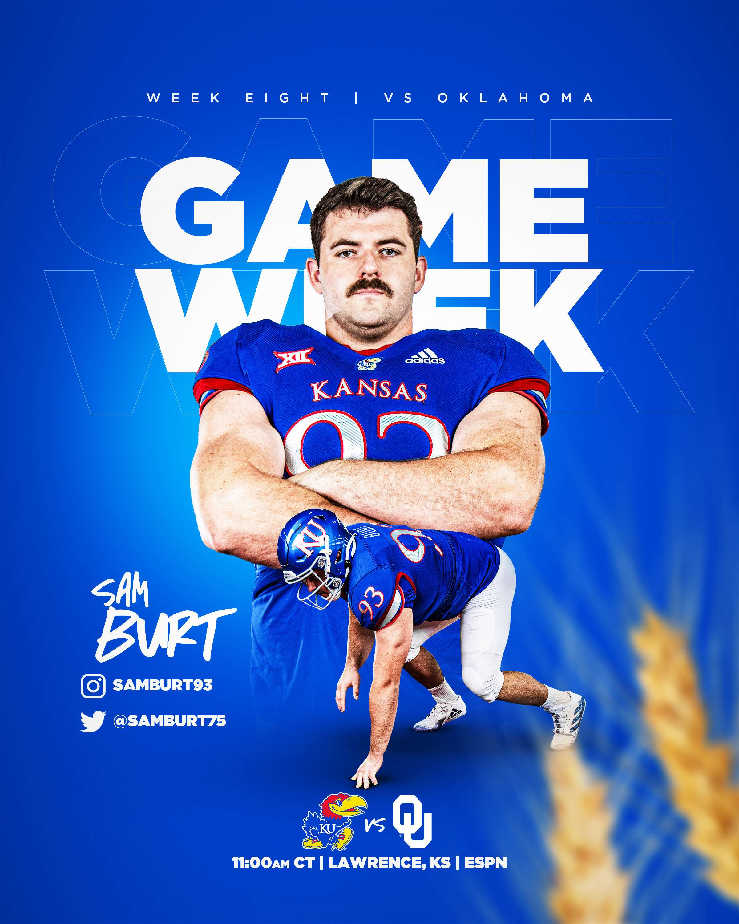 KU Set to host No. 3/2 Oklahoma Sooners Saturday