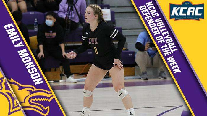 KWU's Monson earns KCAC volleyball weekly honor