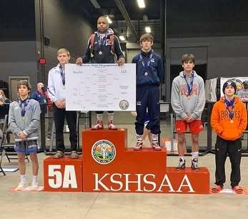 Panther wrestling podium pics
