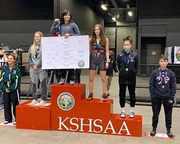 Panther wrestling podium pics