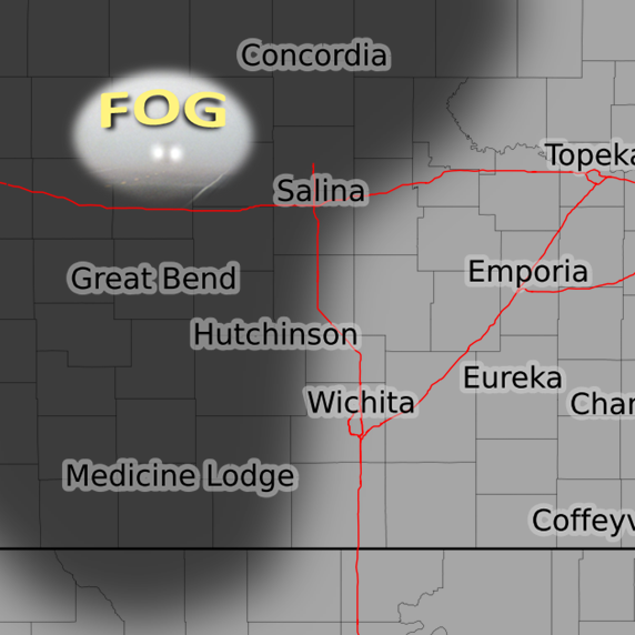 Early morning fog forecast for part of our area