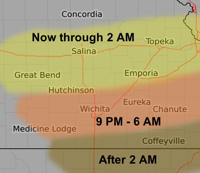 UPDATE: T-storms expected in our area late afternoon into evening