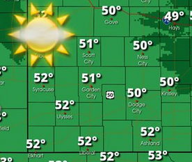NWS: Seasonable weekend, rain expected to stay west of Hays