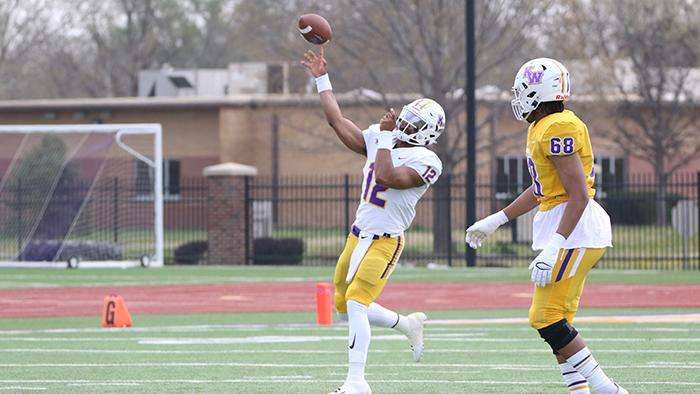 KWU football wraps up spring practice; White impressive