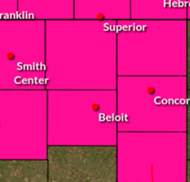 Red flag warnings issued for area counties