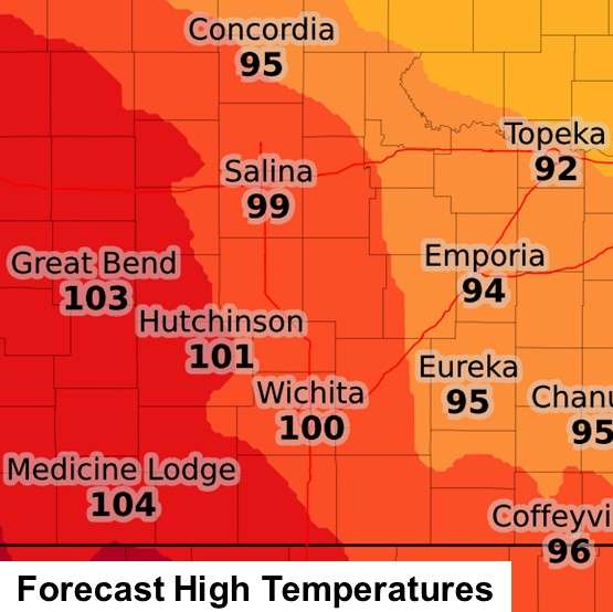 UPDATE: Heat indices back into the triple digits for Friday