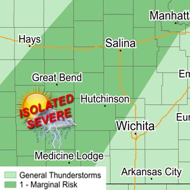 UPDATE: Marginal risk for severe weather through late Saturday