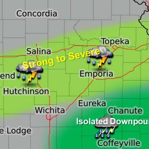 Strong, severe storms could pop up in our area Monday p.m.