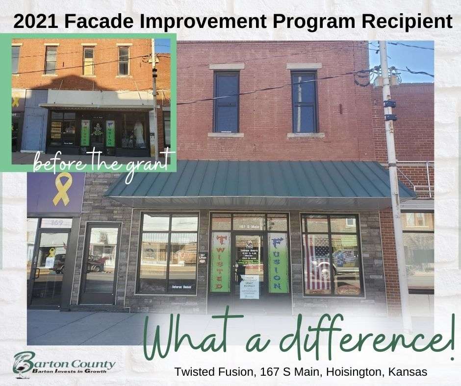 Before & After: Hoisington downtown facade improvement