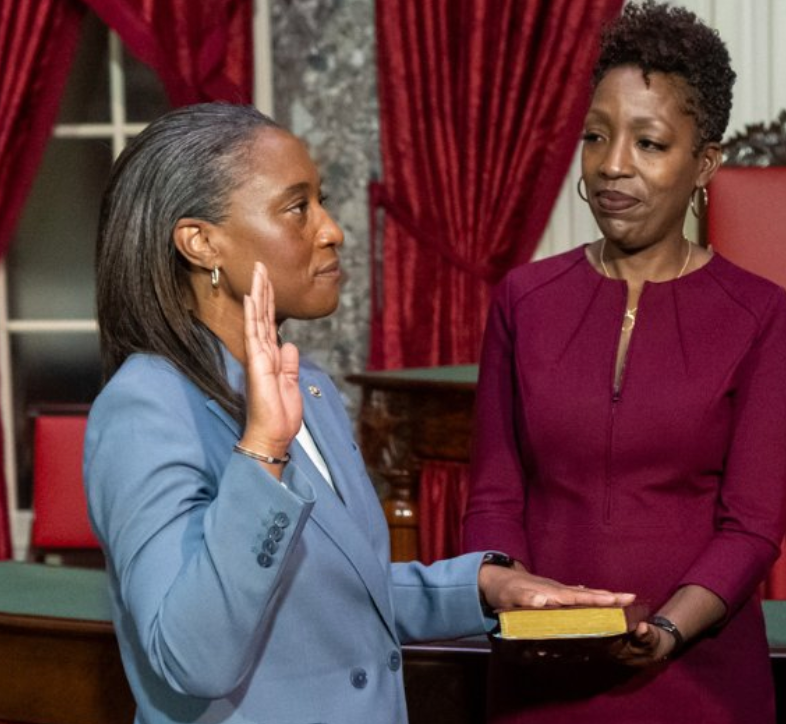 Butler sworn in as third Black female senator in US history