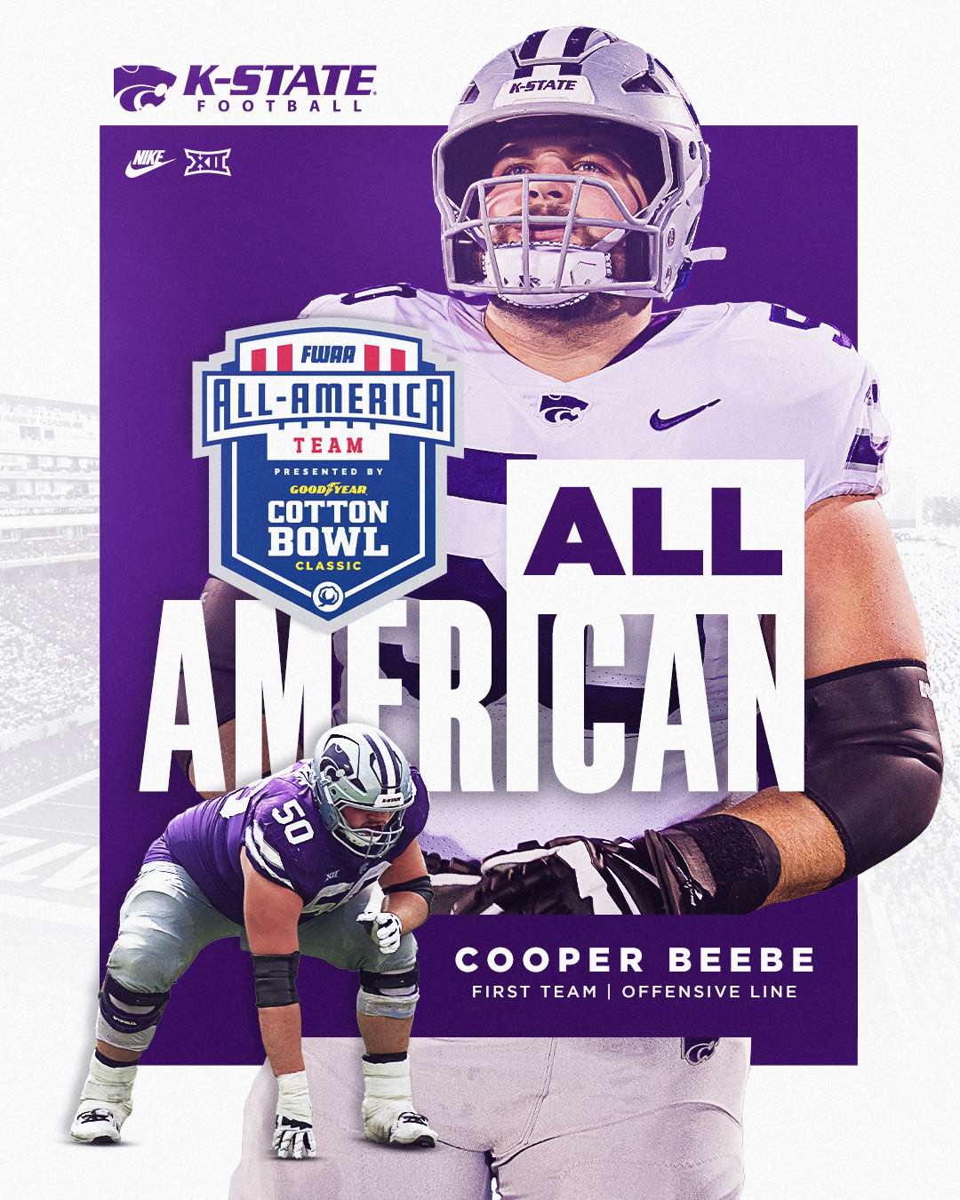 K-State’s Beebe Adds to All-America Honors