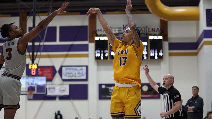Sterling outscores Coyote men in KCAC quarterfinal game
