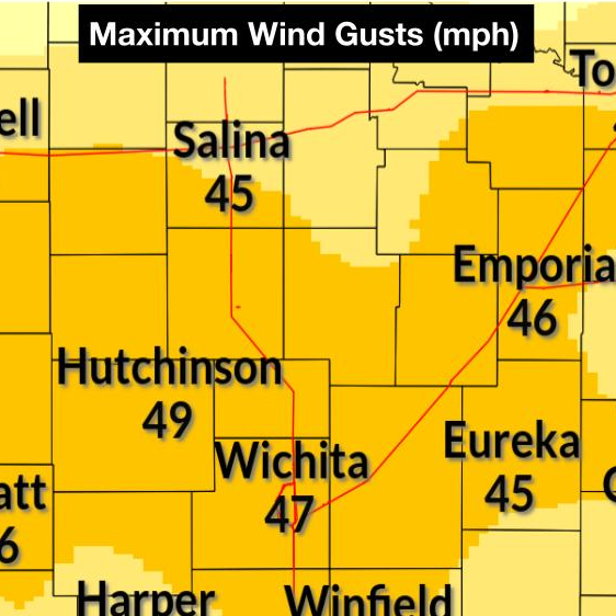 Warm, windy on Wednesday
