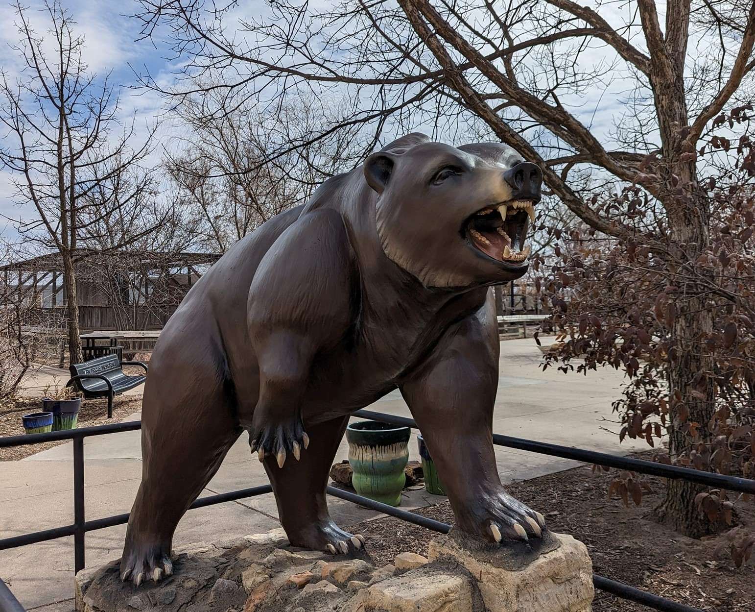 Statues receive a facelift at Great Bend zoo