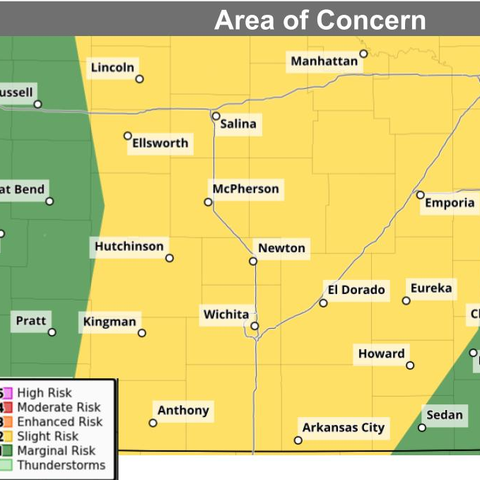 NWS: Slight risk for severe storms Friday night