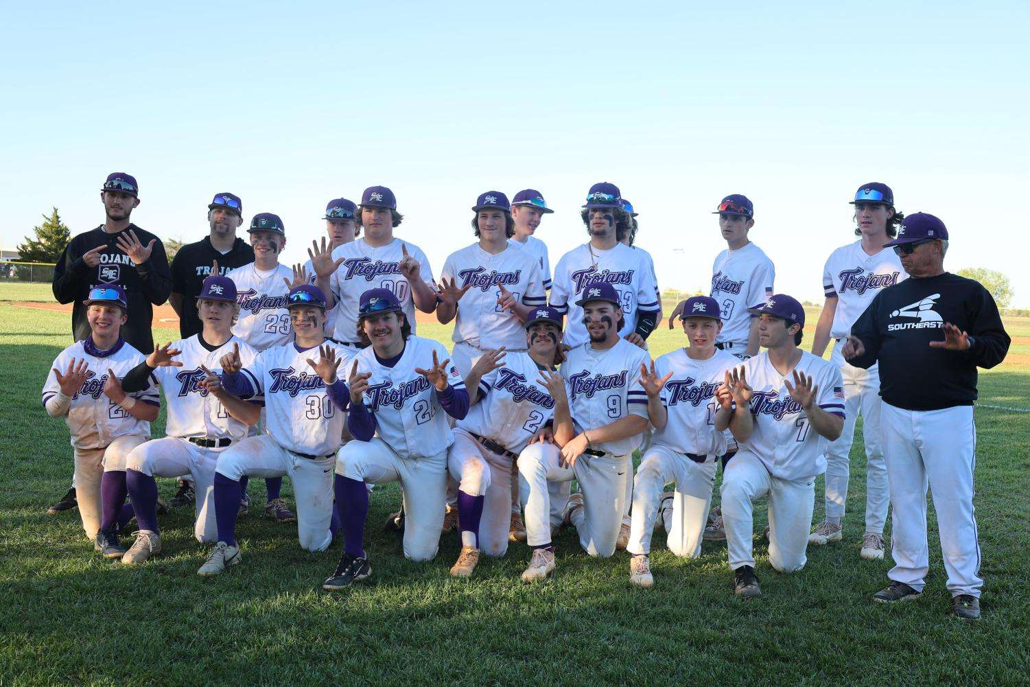 Trojans take two from Ellsworth to secure sixth-straight league title