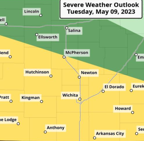 Here's the latest for Tuesday storms from NWS