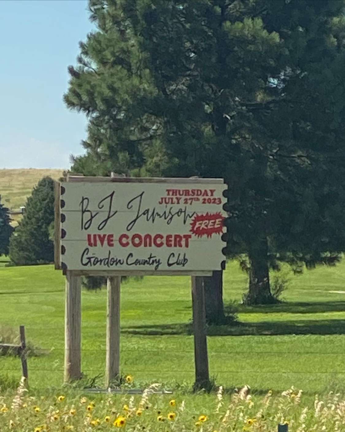 Gordon Country Club & Golf hosting free concert