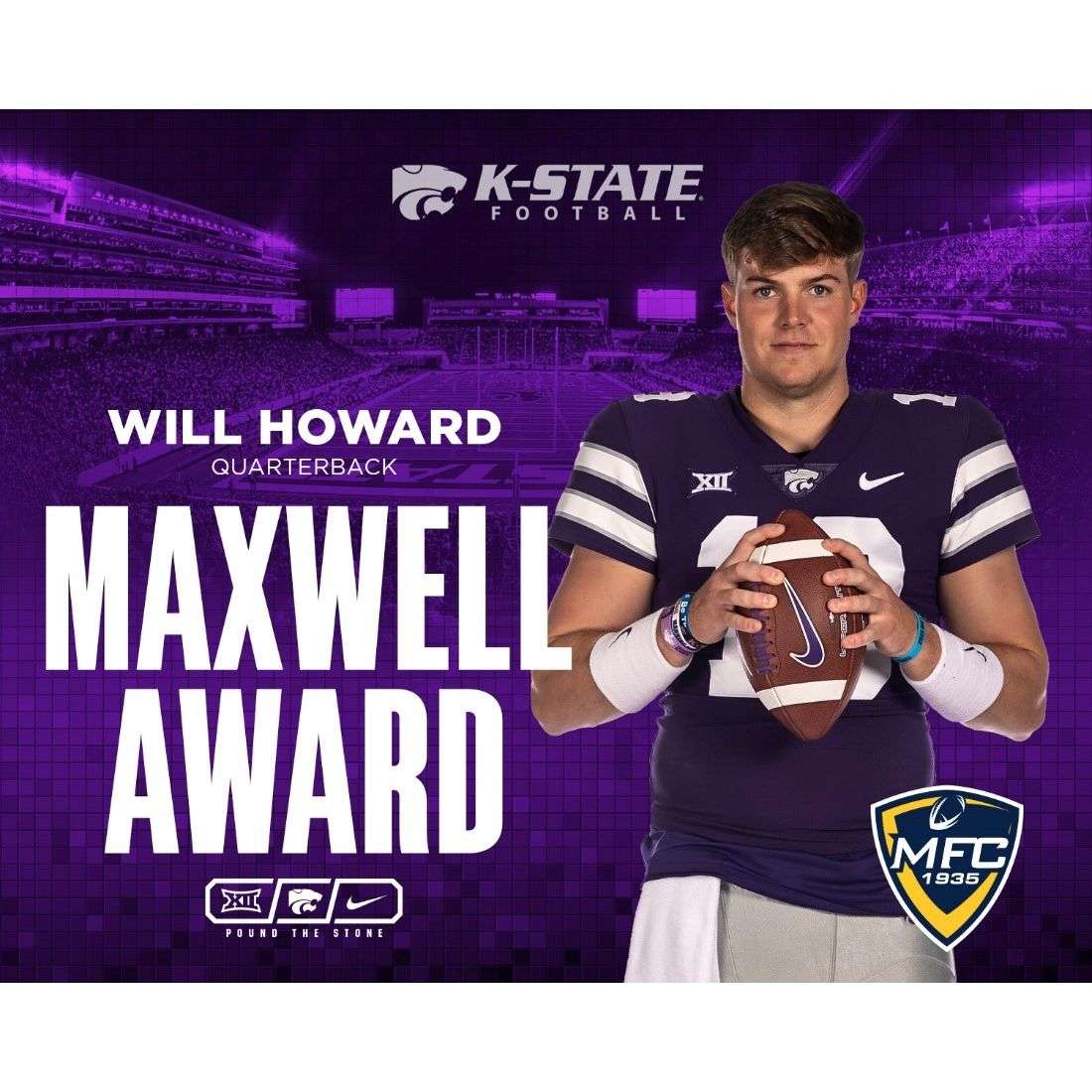 K-State’s Howard named to Maxwell Award watch list