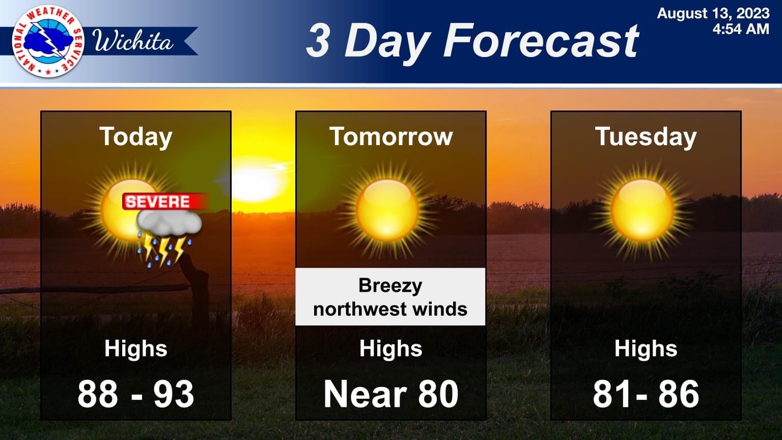 NWS-Wichita: Three day weather forecast