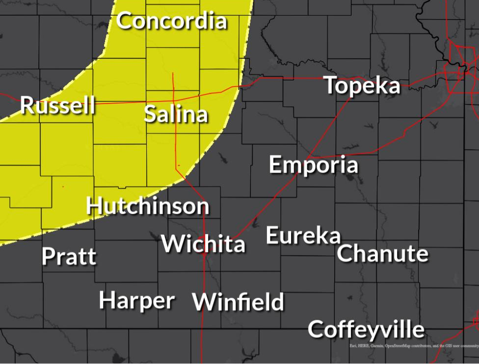 NWS-Wichita: Strong thunderstorms expected this evening