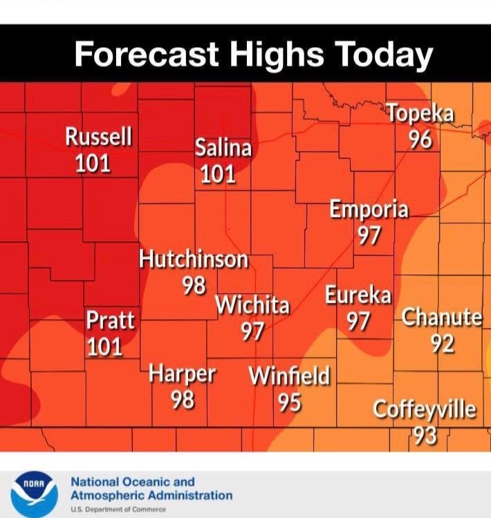 NWS-Wichita 3-day weather forecast
