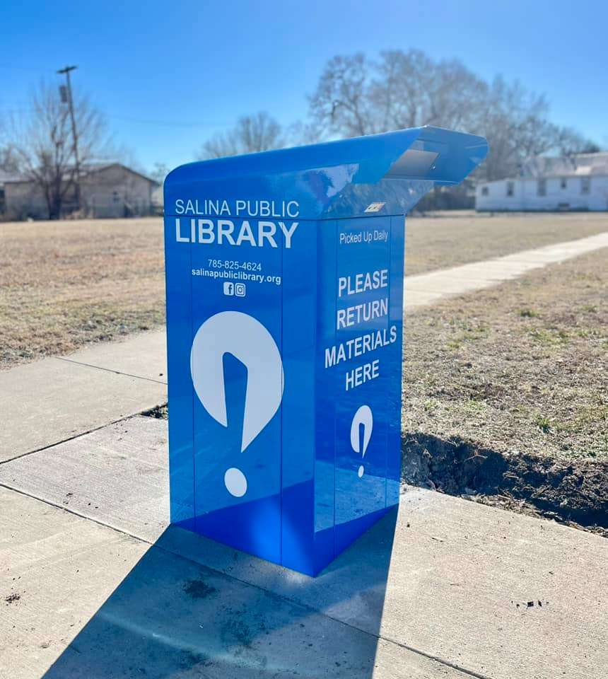 Salina Public Library installs new book drop in North Salina