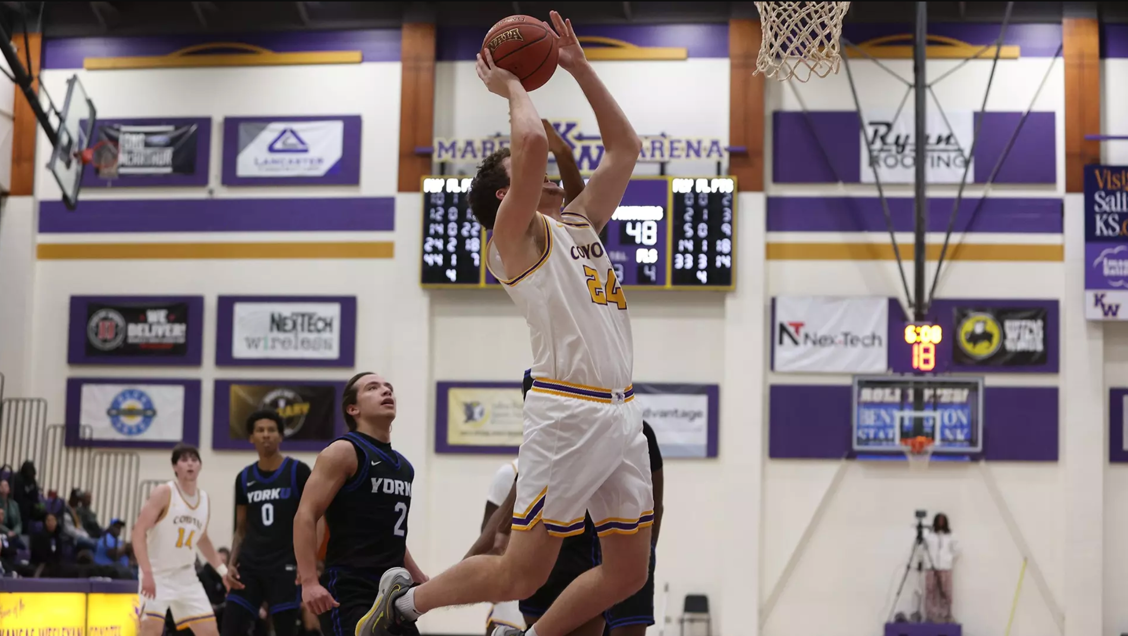 Littlejohn breaks 70-year-old record as Coyotes crush York 100-61