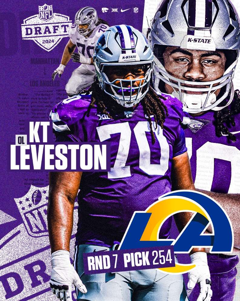 K-State’s Leveston Taken on Final Day of NFL Draft