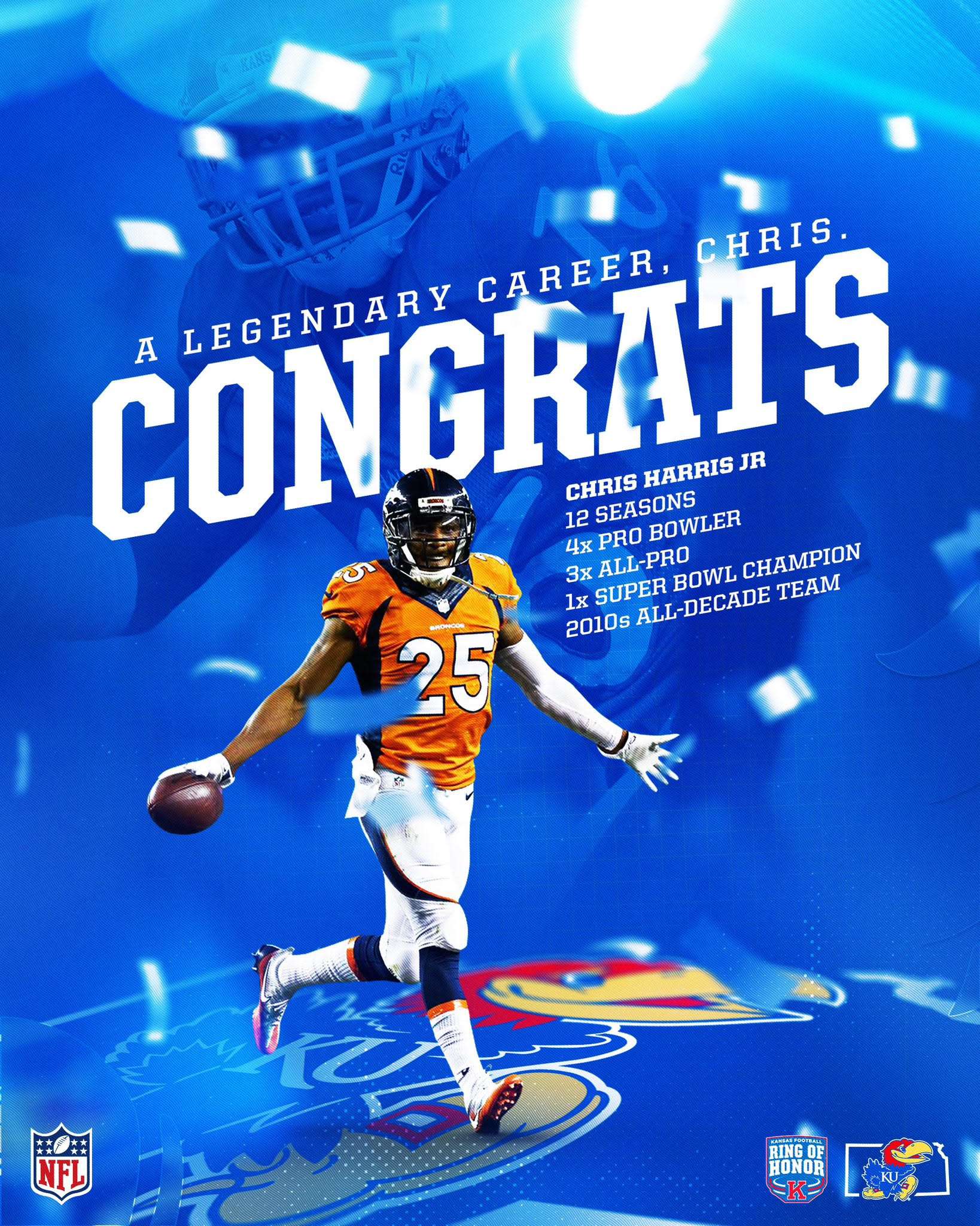 Four-Time Pro-Bowler Chris Harris Jr. Retires from NFL After 12 Seasons