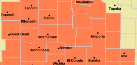 NWS-Wichita issues heat advisory from noon to 8 p.m. today