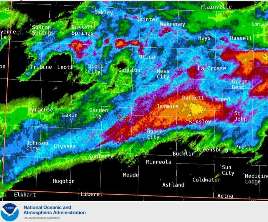 Nearly 2 inches of rain falls in Hays overnight Monday; total rainfall ...