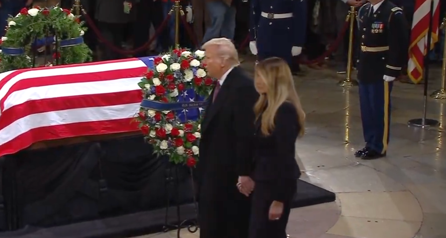 🎥President-elect Trump pays respects to Jimmy Carter in U.S. Capitol