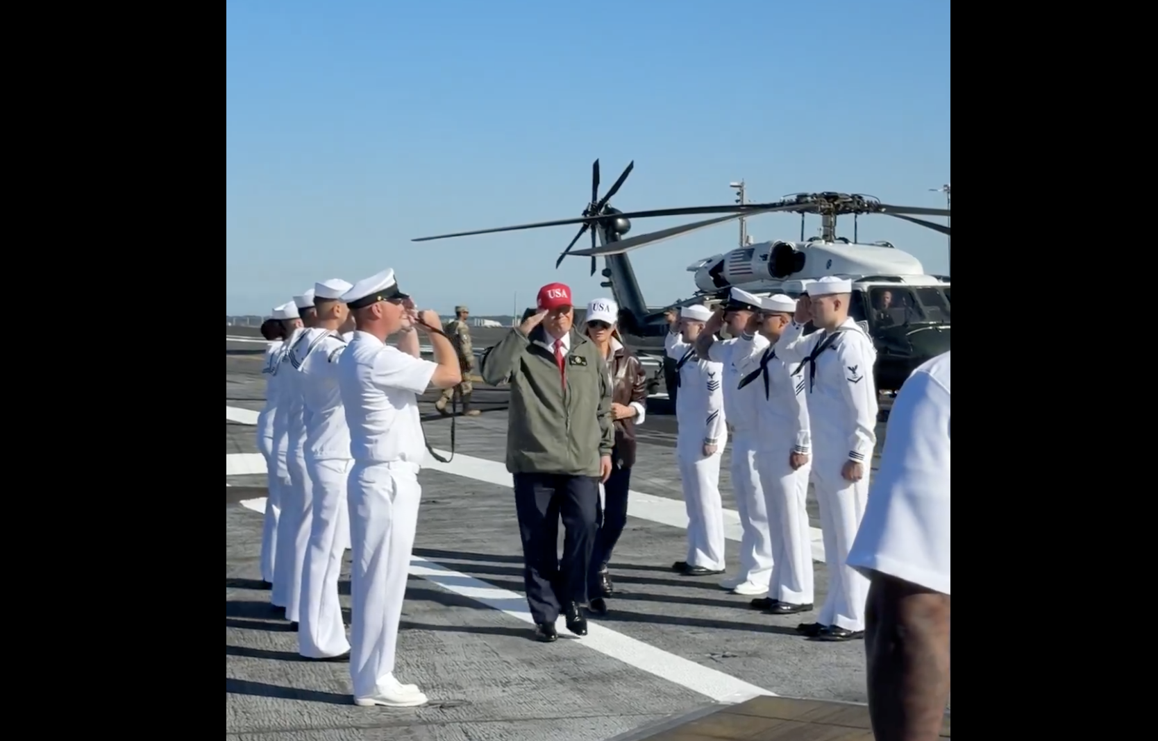 🎥 President, First Lady celebrate Navy's 250th birthday