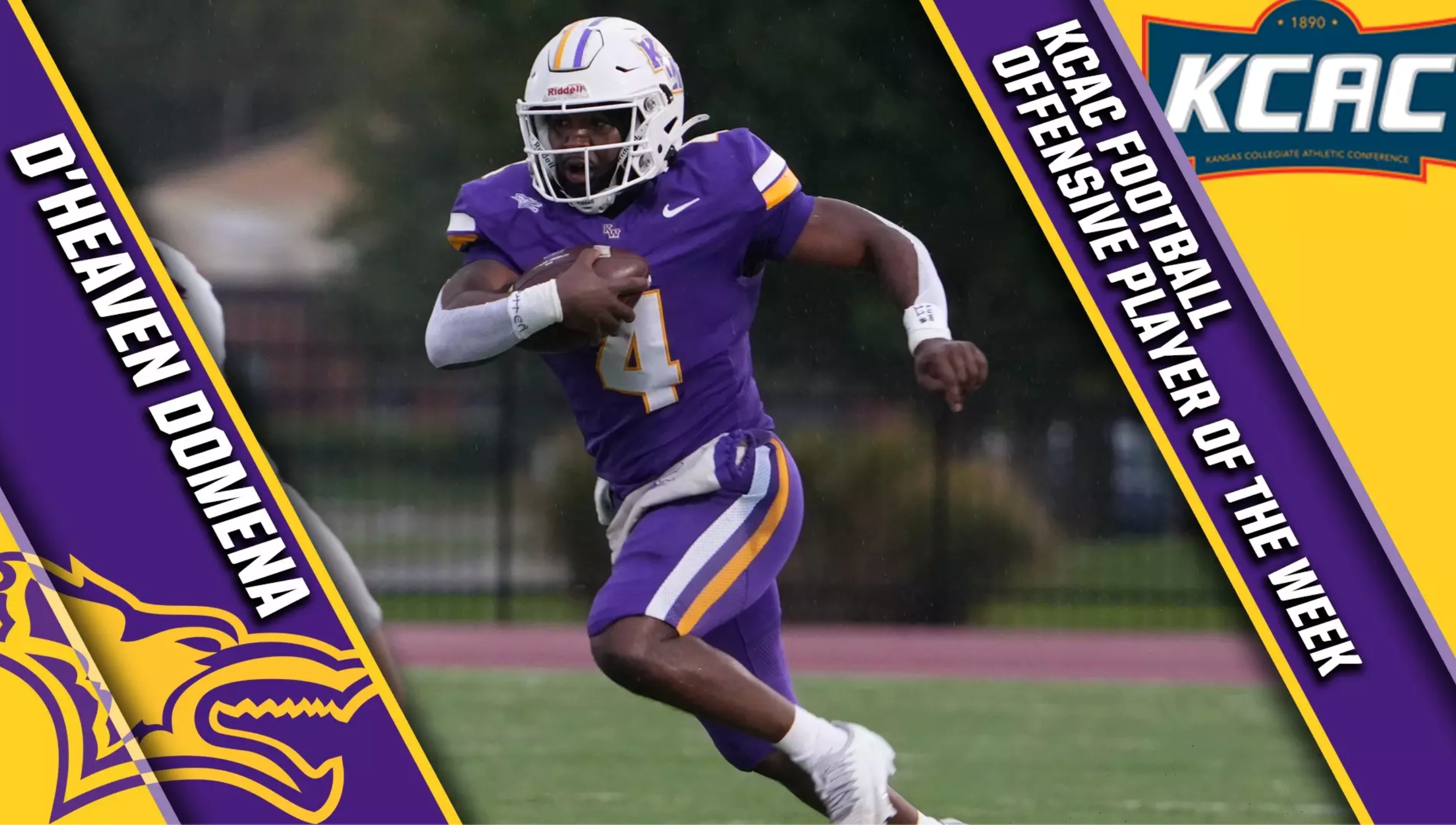 Domena named KCAC Football Offensive Player of the Week