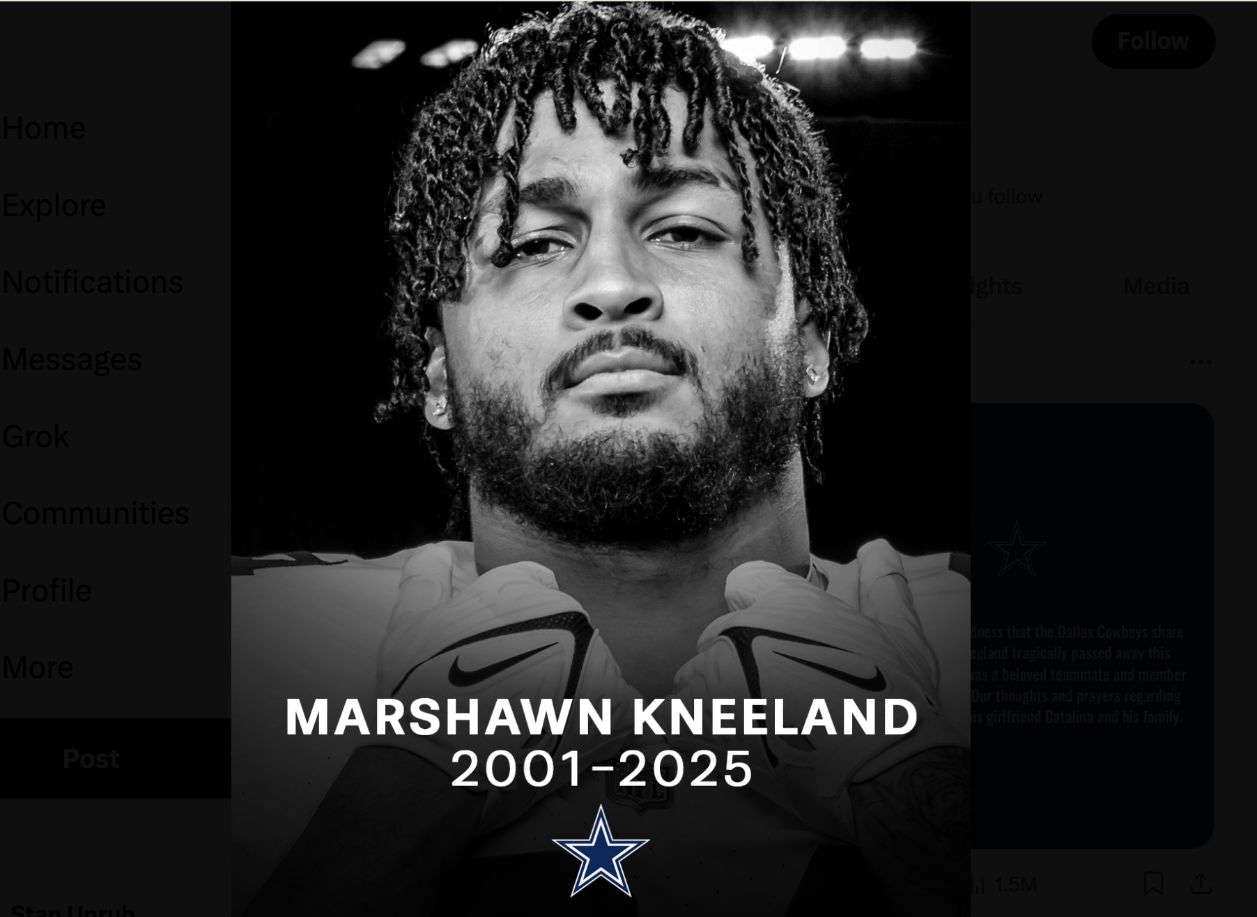 Police release details on death of Dallas Cowboys' player