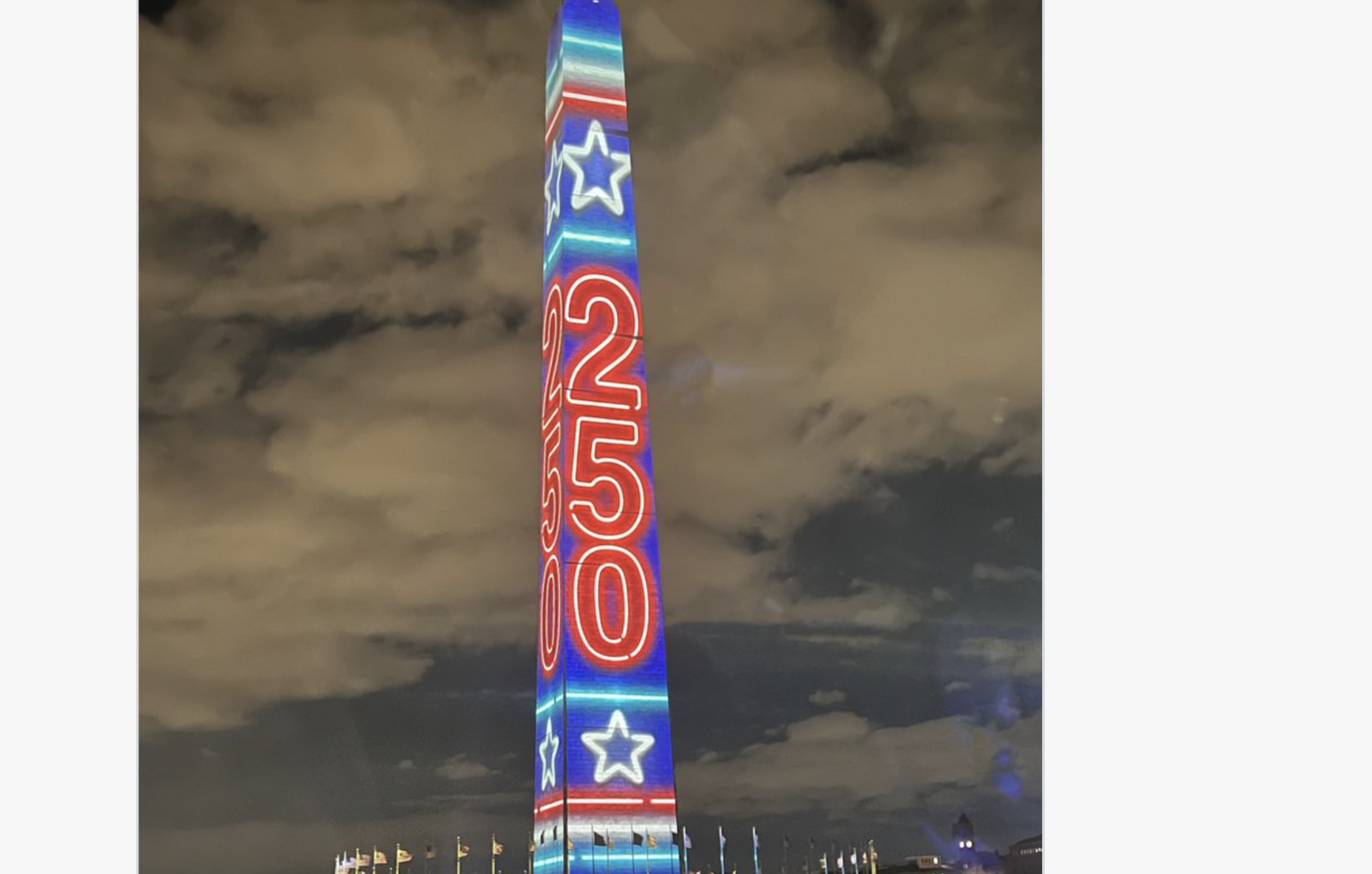 🎥 DC light show kicked off America's 250th birthday