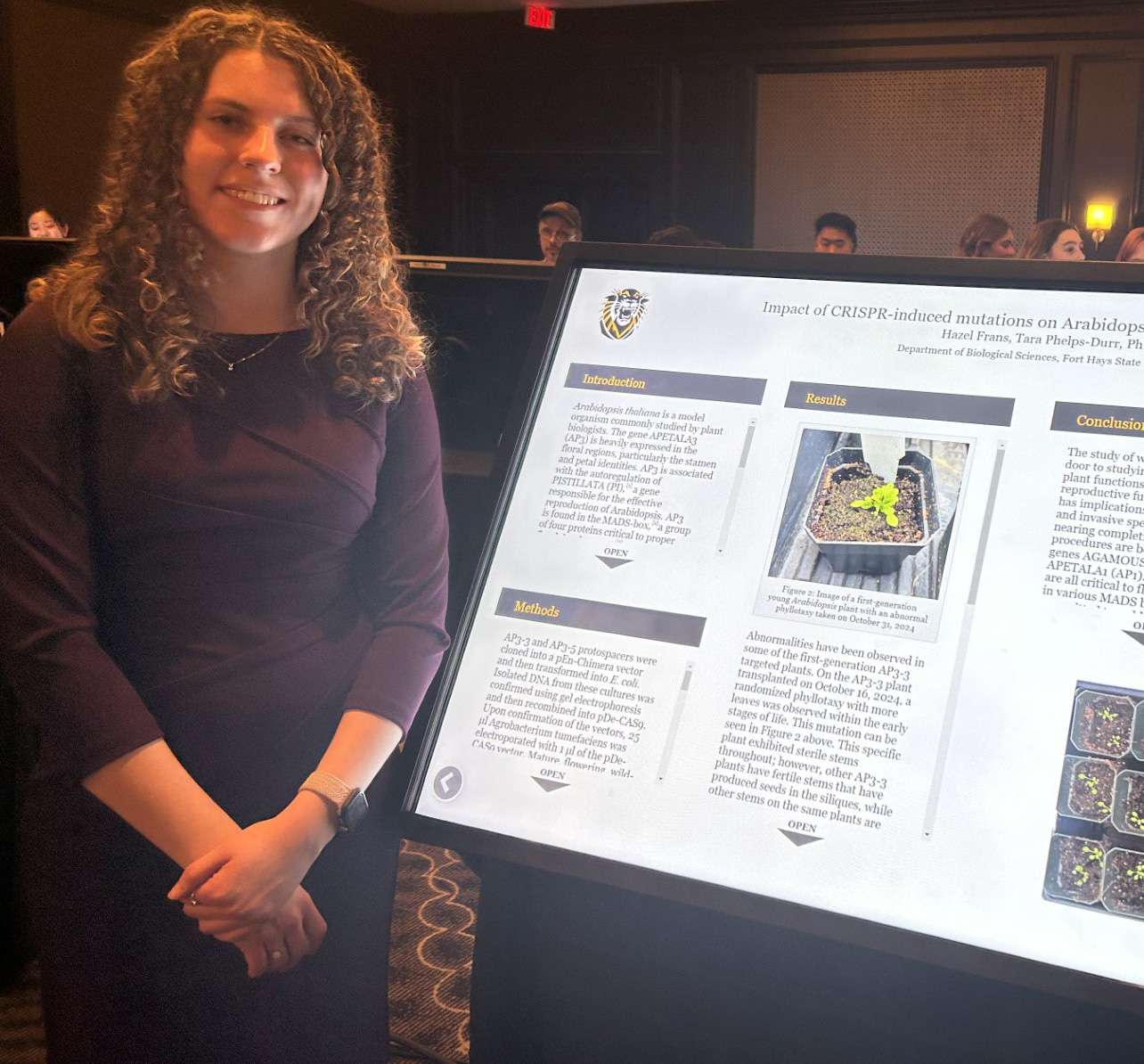 FHSU student recognized for outstanding research at biomedical symposium