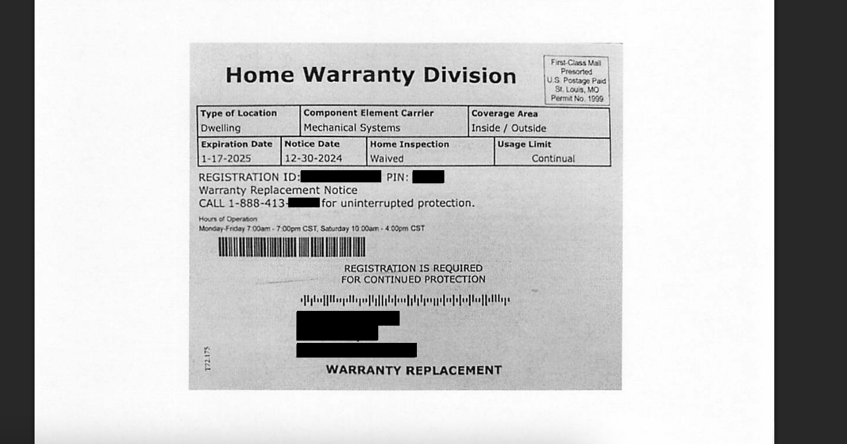 Scam: DA warns public about home warranty mailer in Kansas