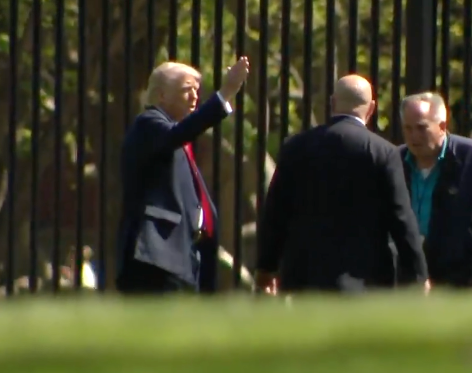 President Trump's new 'magnificent' flag poles going up at the White House