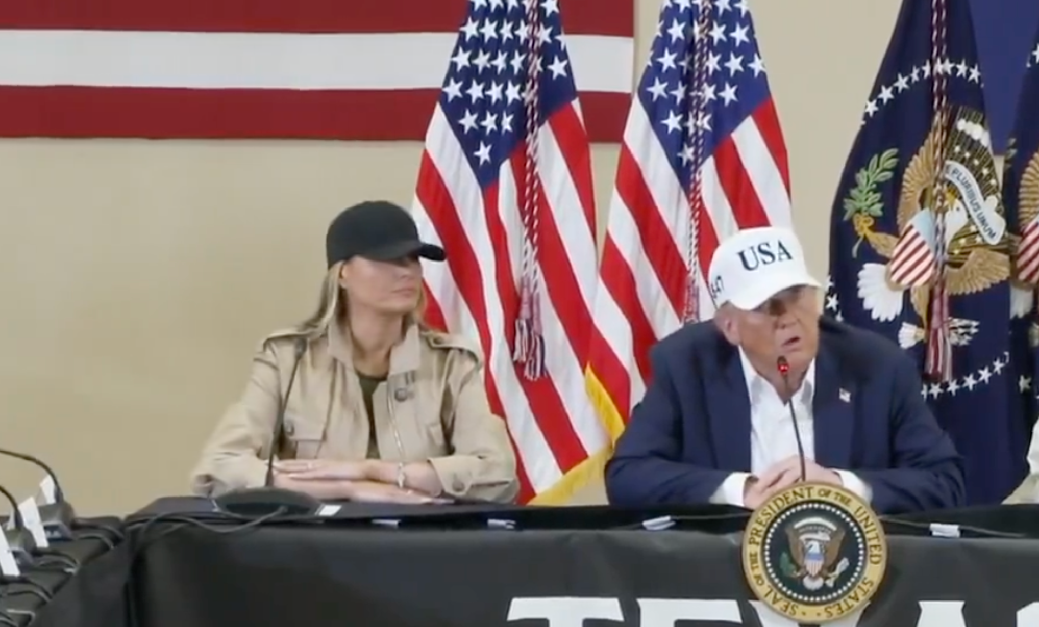 🎥First lady, President share thoughts after seeing Texas flood damage